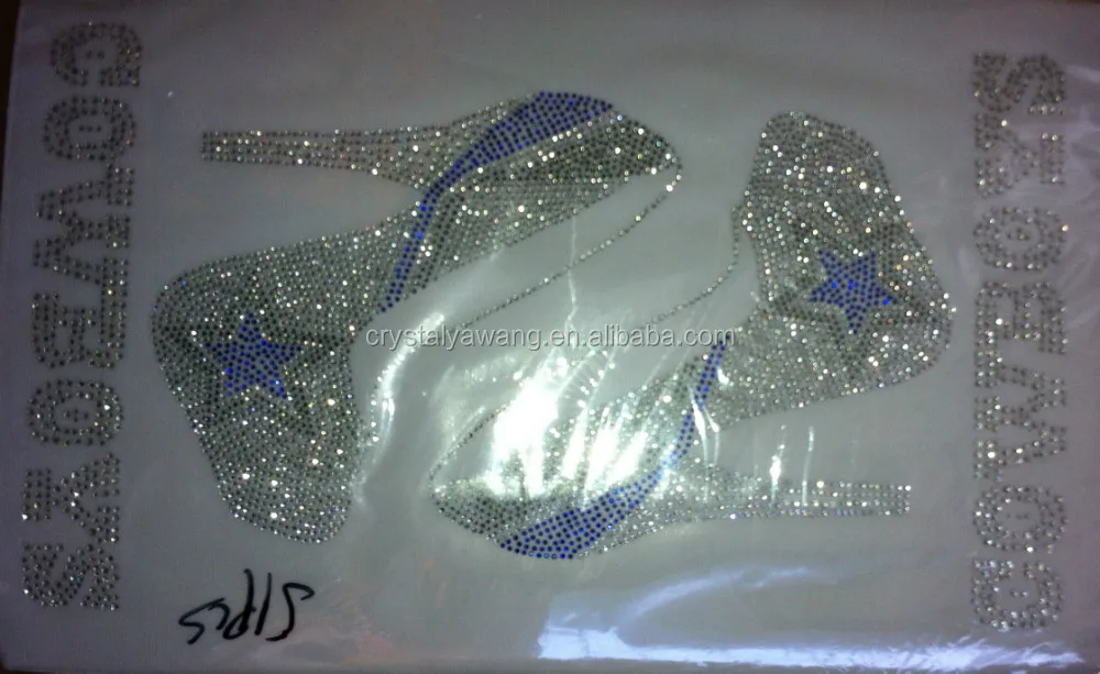 Wholesale Chiefs Heart Rhinestone Transfer Iron On Free Ship - Buy ...