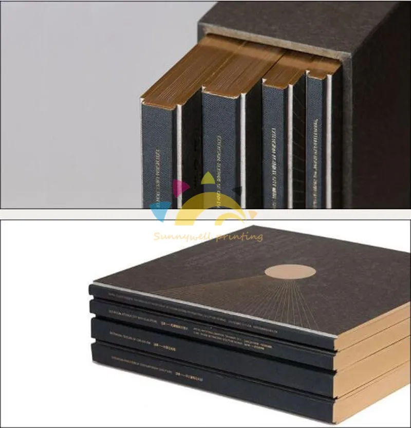Hardcover Book Printing with Gold/silver Edge & Stamping