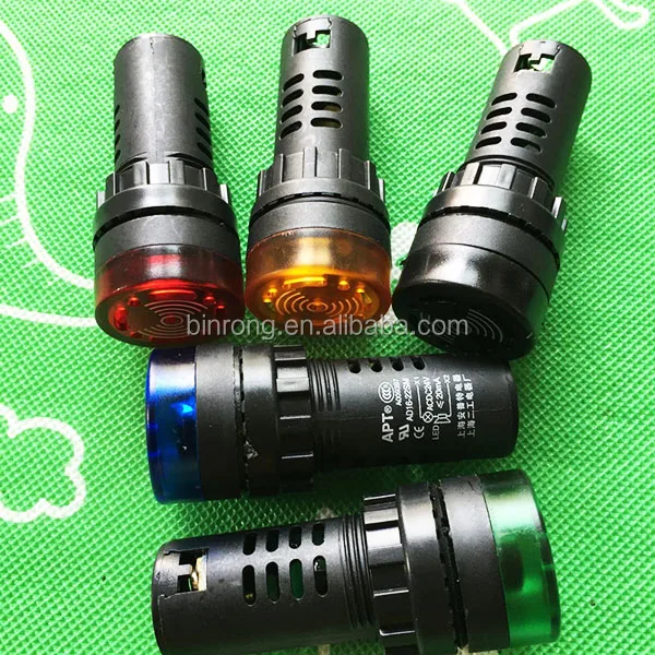 Ad16-22sm 22mm Led Indicator Pilot Light Lamp W Buzzer - Buy Led Signal Tower Light,12v Led ...