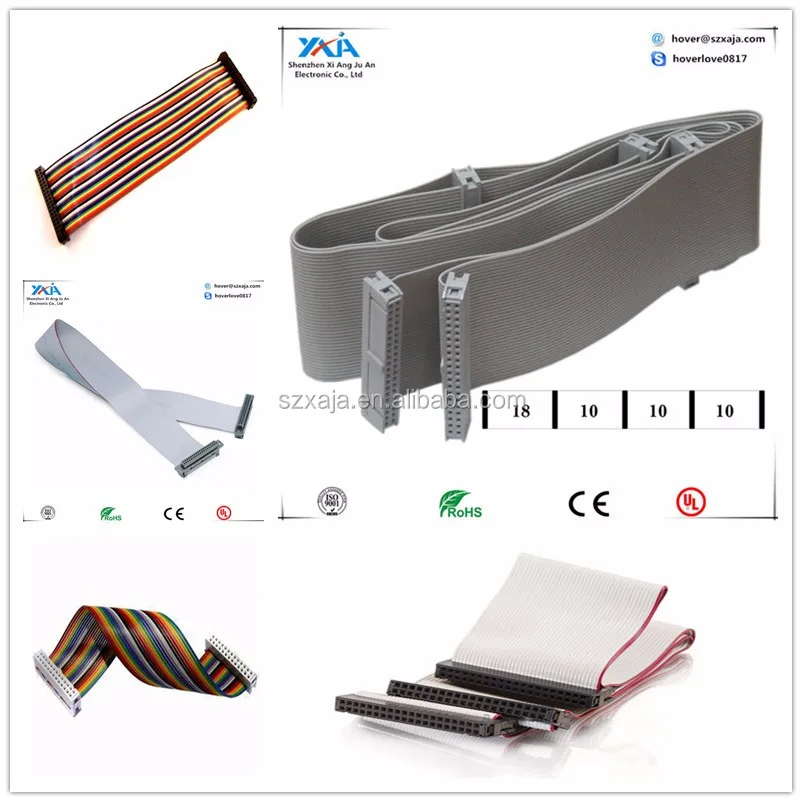 16 Pin Flexible Flat Ribbon Cable Gray - AWM 2651 300V VW-1, Custom ...