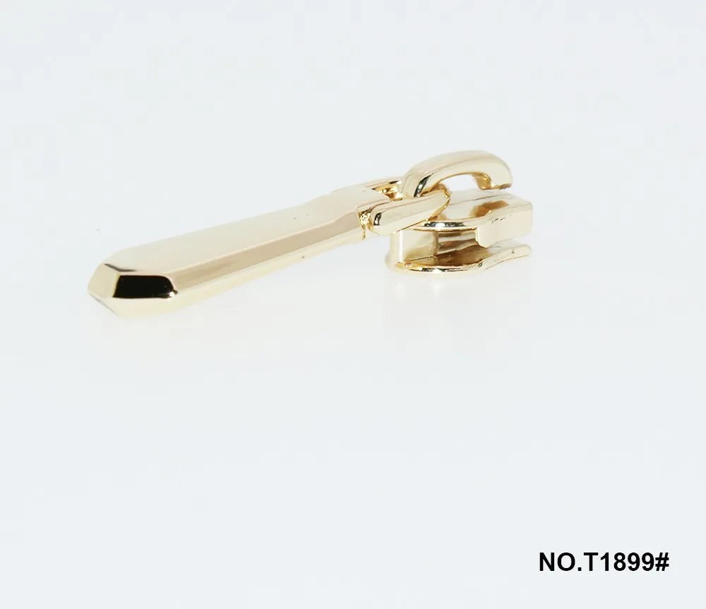 Shiny Metal Gold Zipper Puller Design For Handbag - Buy Gold Zipper ...