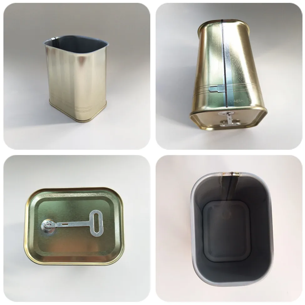 Food Grade Pyramidal Tin Cans for Canning Corned Beef