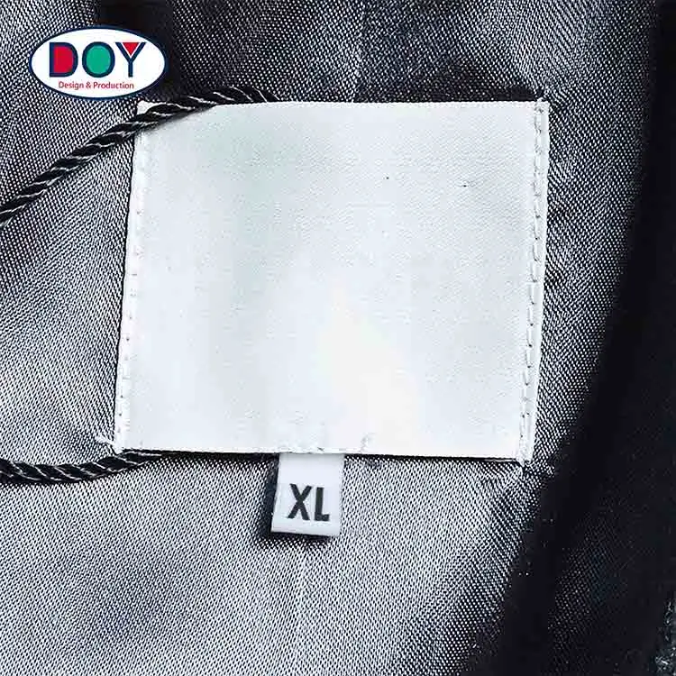 Custom Washable Cotton Fabric Print Serial Number Size Tags Labels And ...