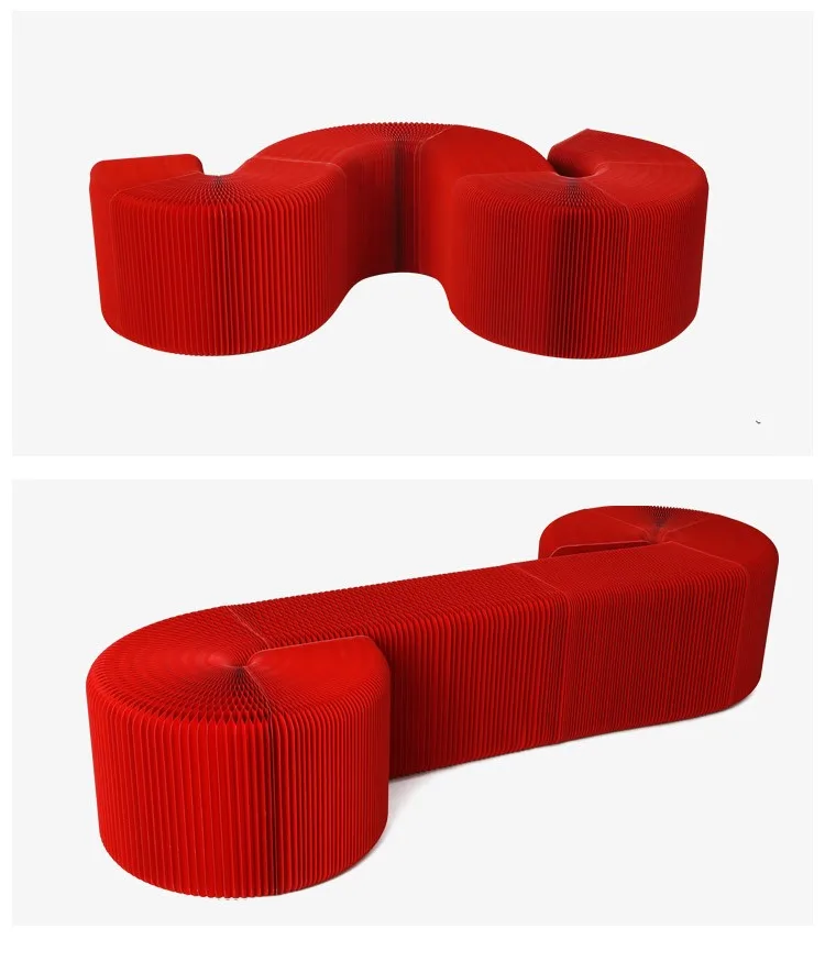 Collapsible Folding Accordion Chair - Stretchable Stool