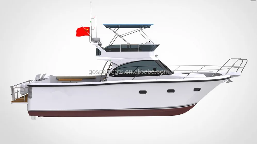 12m Aluminum Fishing Boat with Extra Flybridge - CE Certified
