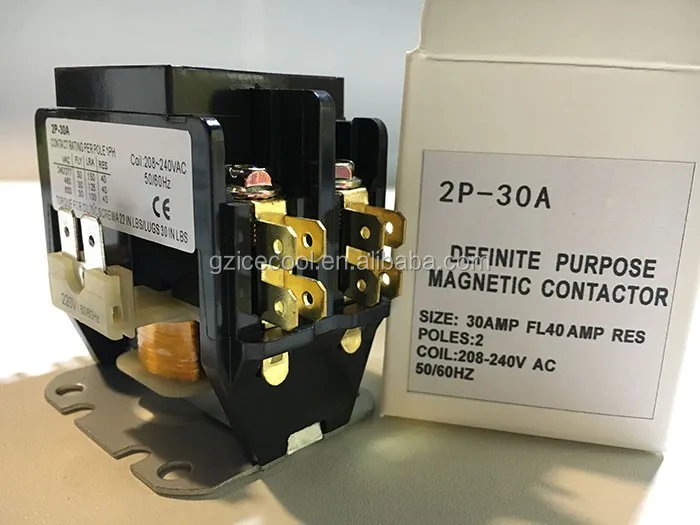 High Quality Definite Purpose Magnetic Ac Contactor 2p 30a - Buy ...