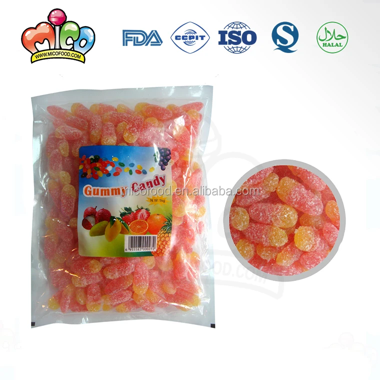Colorful Sugar Coated Drop Gummy Soft Candy - Buy Sugar Coated Candy ...