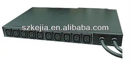 19" 208v 30a 10 Outlets Dual Input Ac Staric Transfer Switched Sts Pdu ...