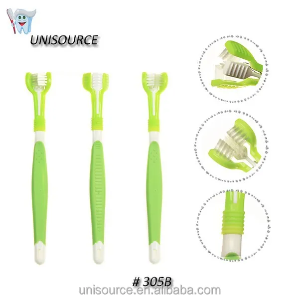 3 Heads Popular Pet Triple Head Toothbrush - Buy Best Selling Pets ...