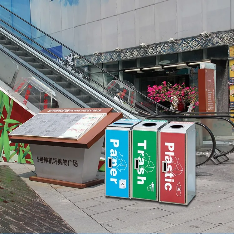 Museum Multi-Open Segregation Waste Bin - Recycling Bins