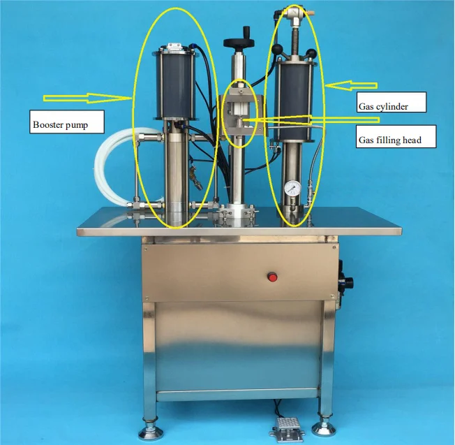 Hot Sell Butane Gas Refill Machine For Aerosl Can Filling With Trade ...