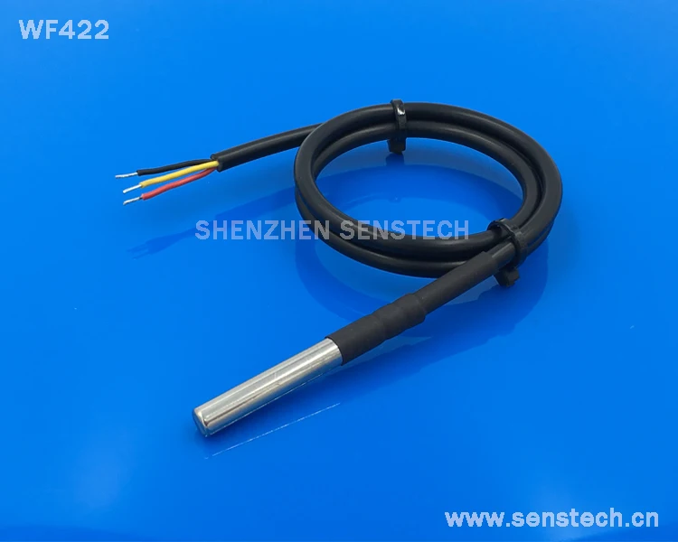 DS18B20 Waterproof Threaded Temp Sensor 1/2" NPT with PVC Cable for ...