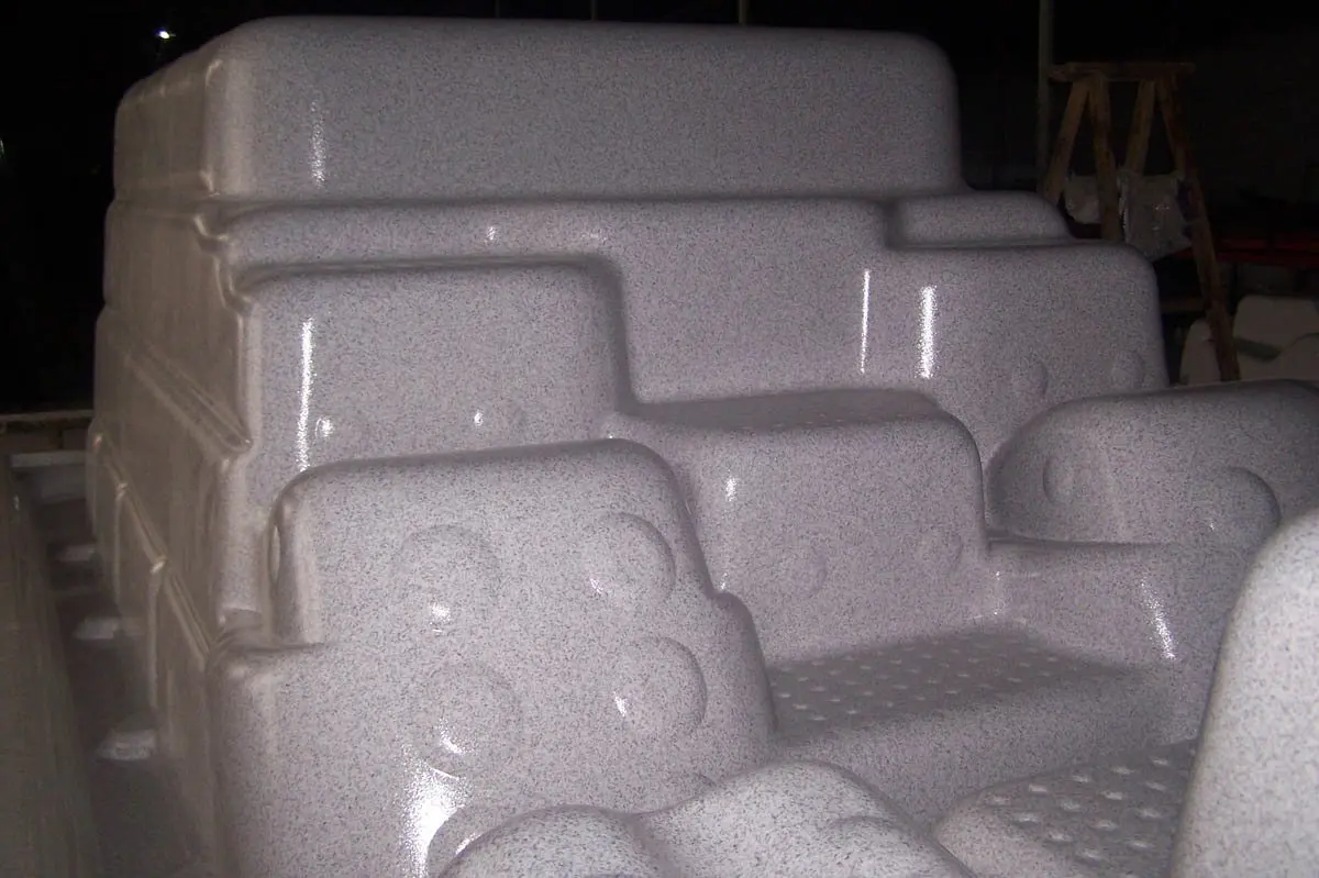 JCS-15 Outdoor Acrylic Spa Shell - 7-8 Layer Combo Massage