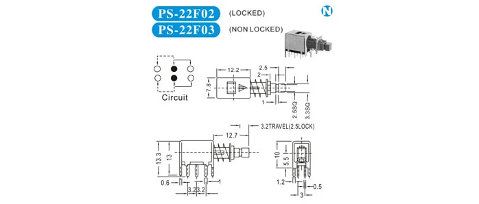 12毫米瞬时按钮开关PS-22F03| Alibaba.com