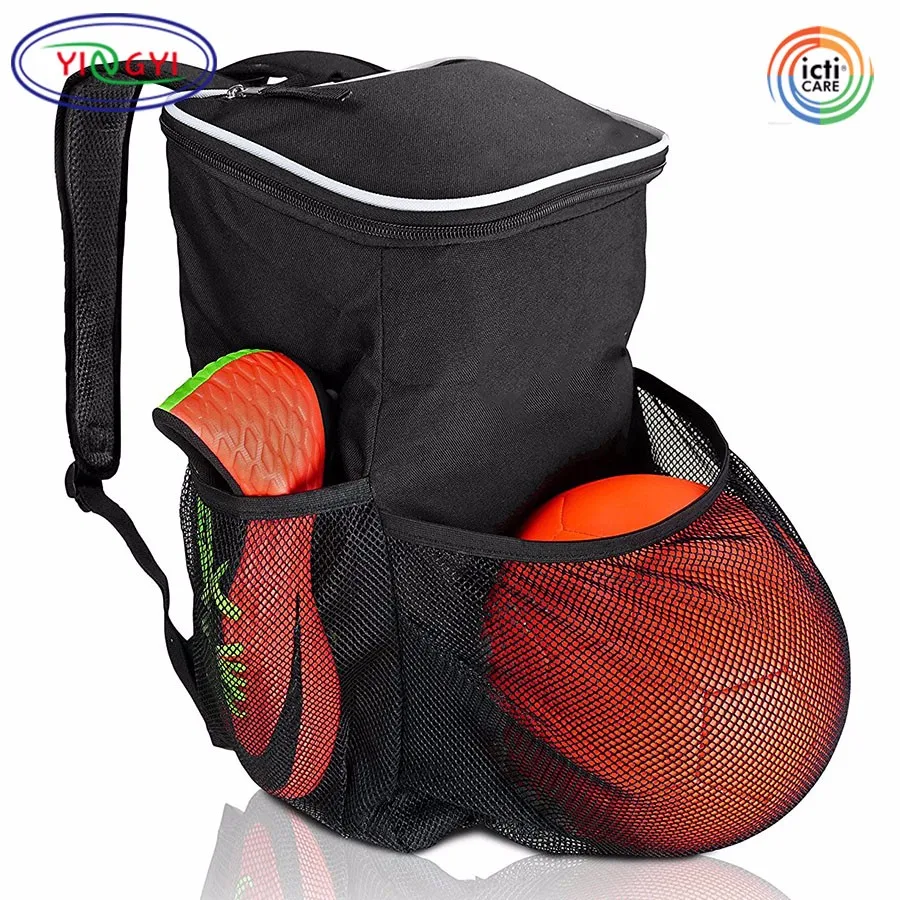 B262 Ball Holder Compartment Soccer Backpack Youth Bag Fits All Soccer ...