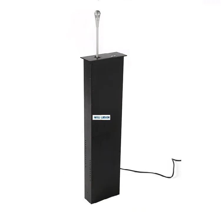 Motorized Pop Up Microphone Lift Table Audio System Conference With ...