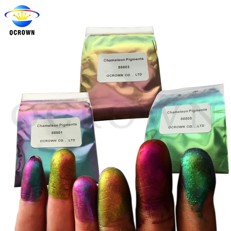 Ocrown Color Shifting Multi Chrome Pigment Chameleon Eyeshadow Mica ...
