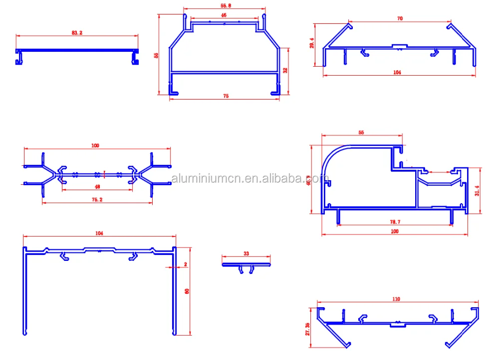 Aluminium Partition Wall Detail Dwg Aluminium Frame Acoustic Full ...