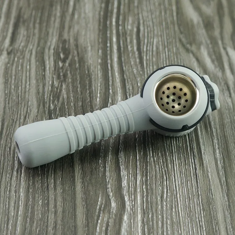 Soldier Design Rubber Smoke Pipes Dry Herb Tobacco Smoking Silicone ...