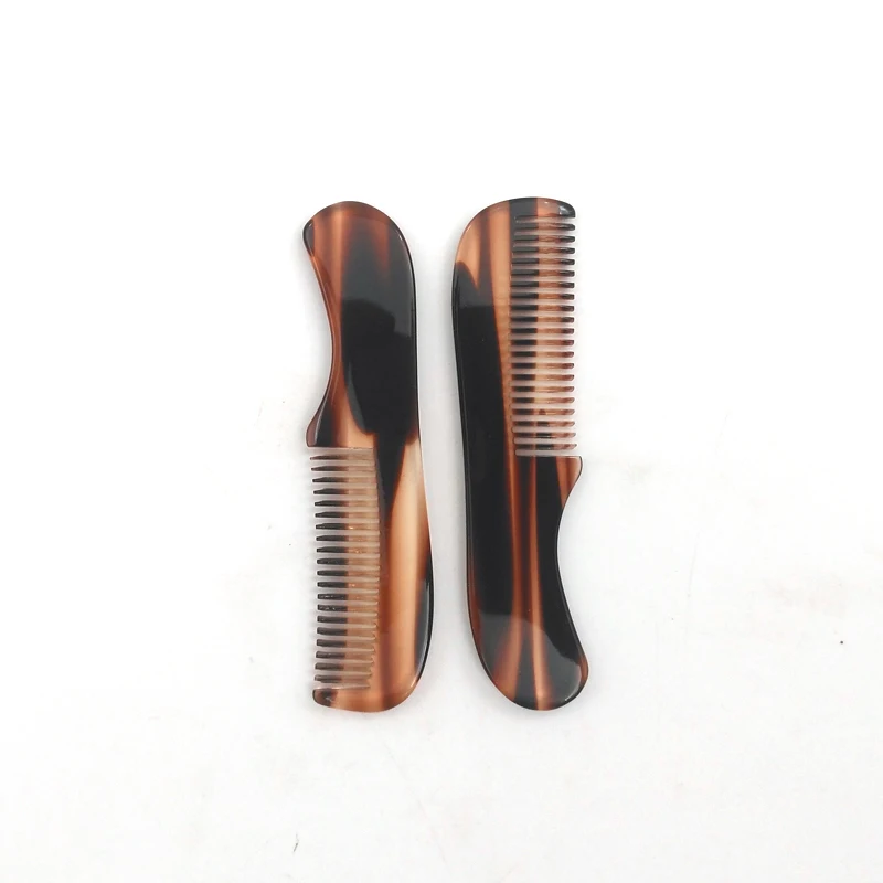 Mens Tortoise Shell Comb - Luxury Acetate Beard Comb