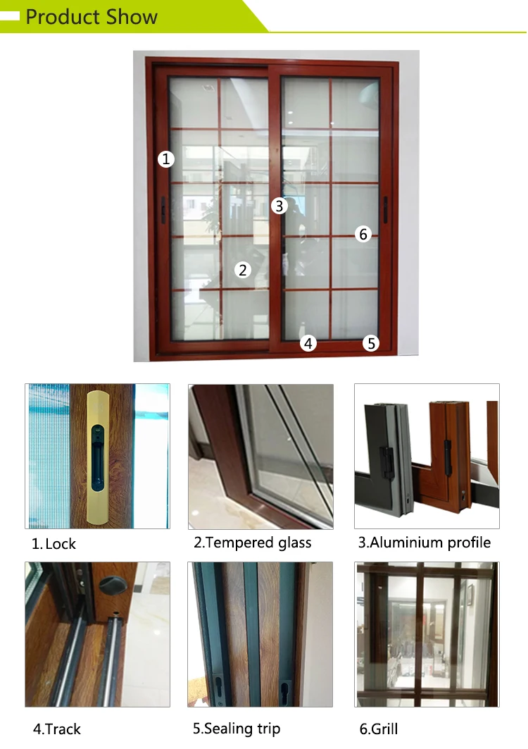 Vertical Sliding Window Grill Design for Nepal Market