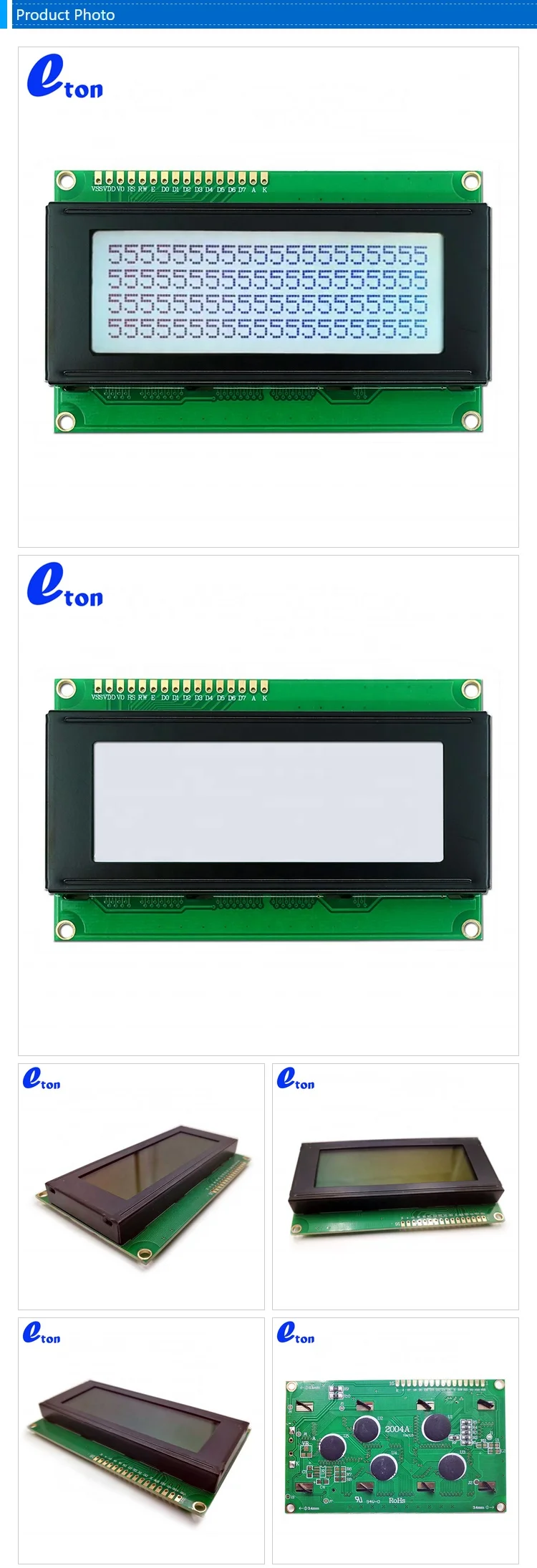 20x4 Character 2004 Fstn Transflective Lcd Module Display - Buy High Quality Factory Price Lcm ...