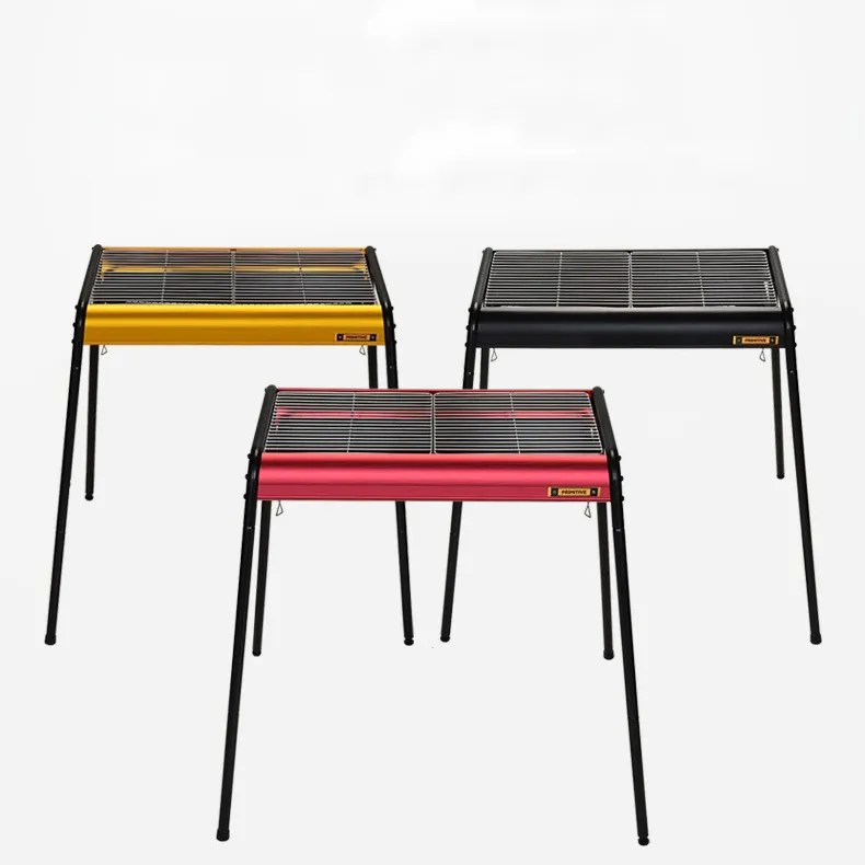 High Quality Metal Rectangular Charcoal Bbq Standing Grill For Panic ...