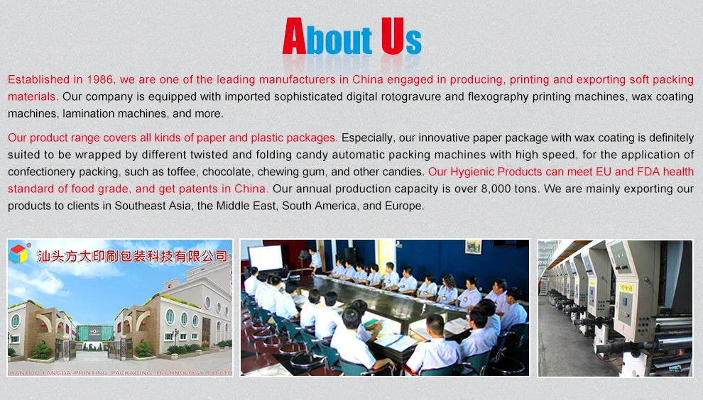 Shantou Fangda Printing Packaging Technology Co., Ltd. - Bar Shaped ...
