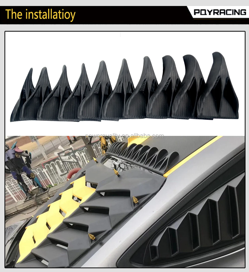 Free Shipping 10pcs Car Suv Universal Carbon Fiber Vortex Generators ...