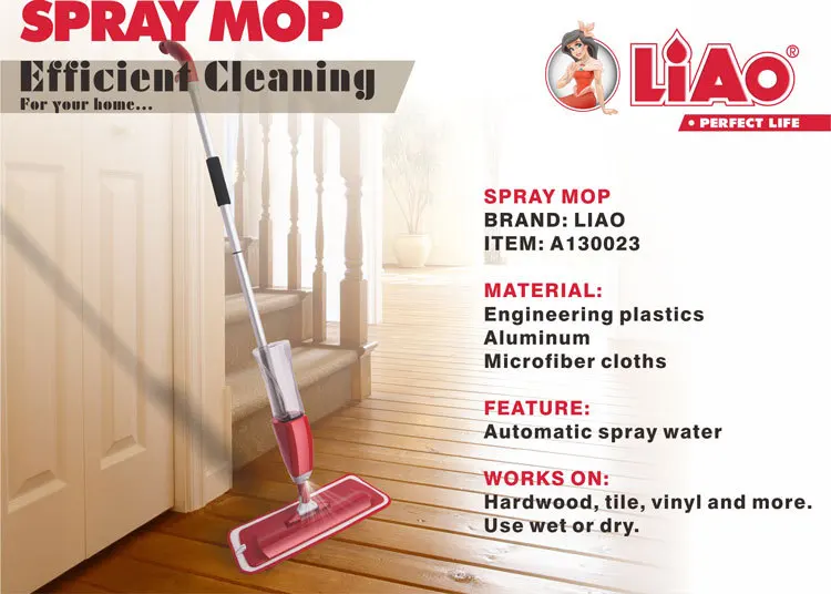 Liao 2 Section Foldable Stick Smart Wet Jet Flat Mop Spray Water For ...