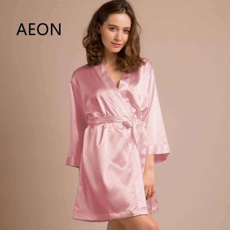 Bridesmaid Silk Satin Kimono Robes Wedding Party Robe - Buy Silk Kimono ...