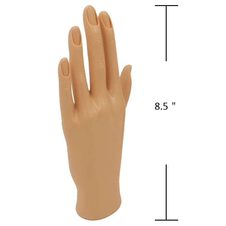 Professional Manicure Plastic Nail Practice Training Hand With Cuticle ...