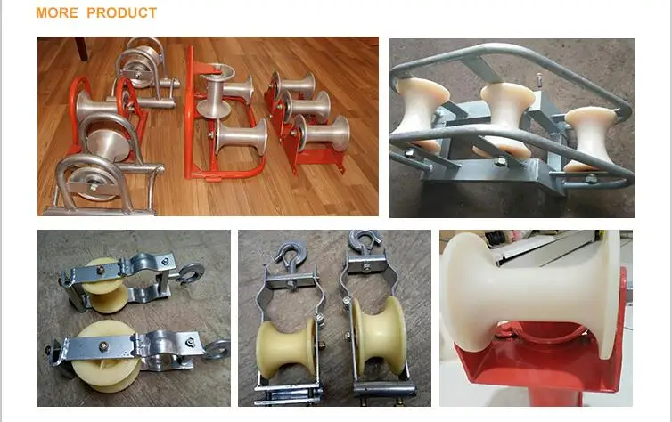 Underground Single Cable Laying Guide Roller with Aluminum/nylon Wheel