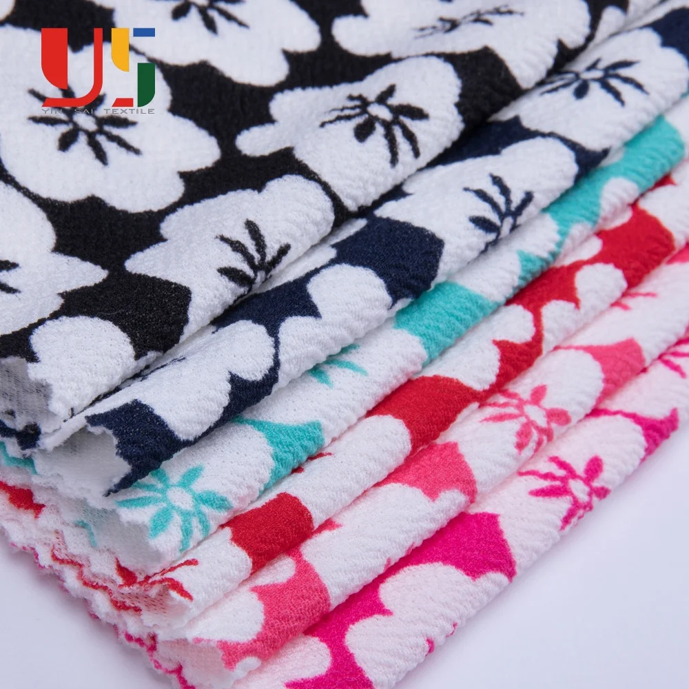 96 Polyester 4 Spandex China Knitted Bulk Polyester Fabric For Women ...