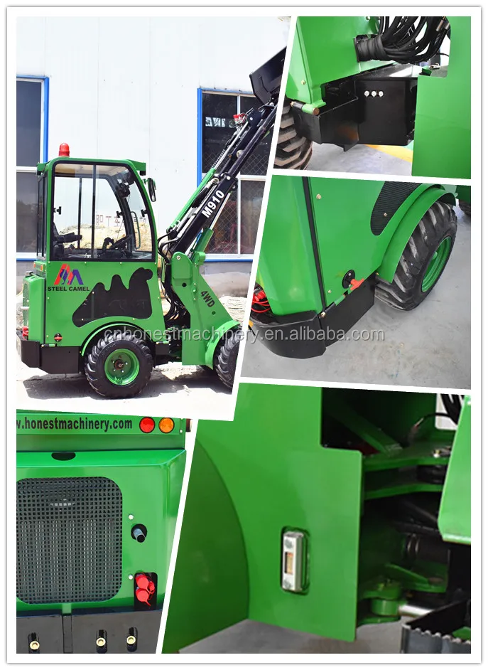 Small 4x4 Tractor Bush Hog Lawn Mower Front Loader - Buy Compact ...