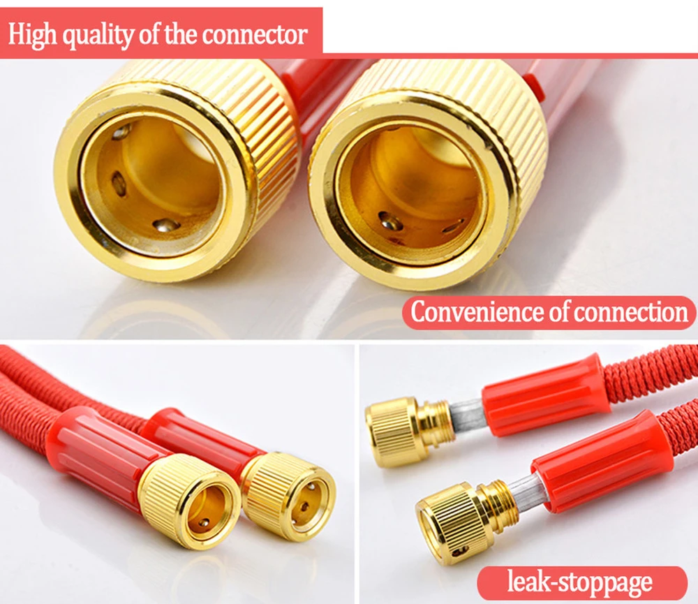 Pink 75ft Rubber Water Garden Hose With Different Tubes - Buy Rubber ...