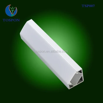 Triangle Aluminium Extrusion Channel Profile For 8mm Glass Shelf - Buy ...
