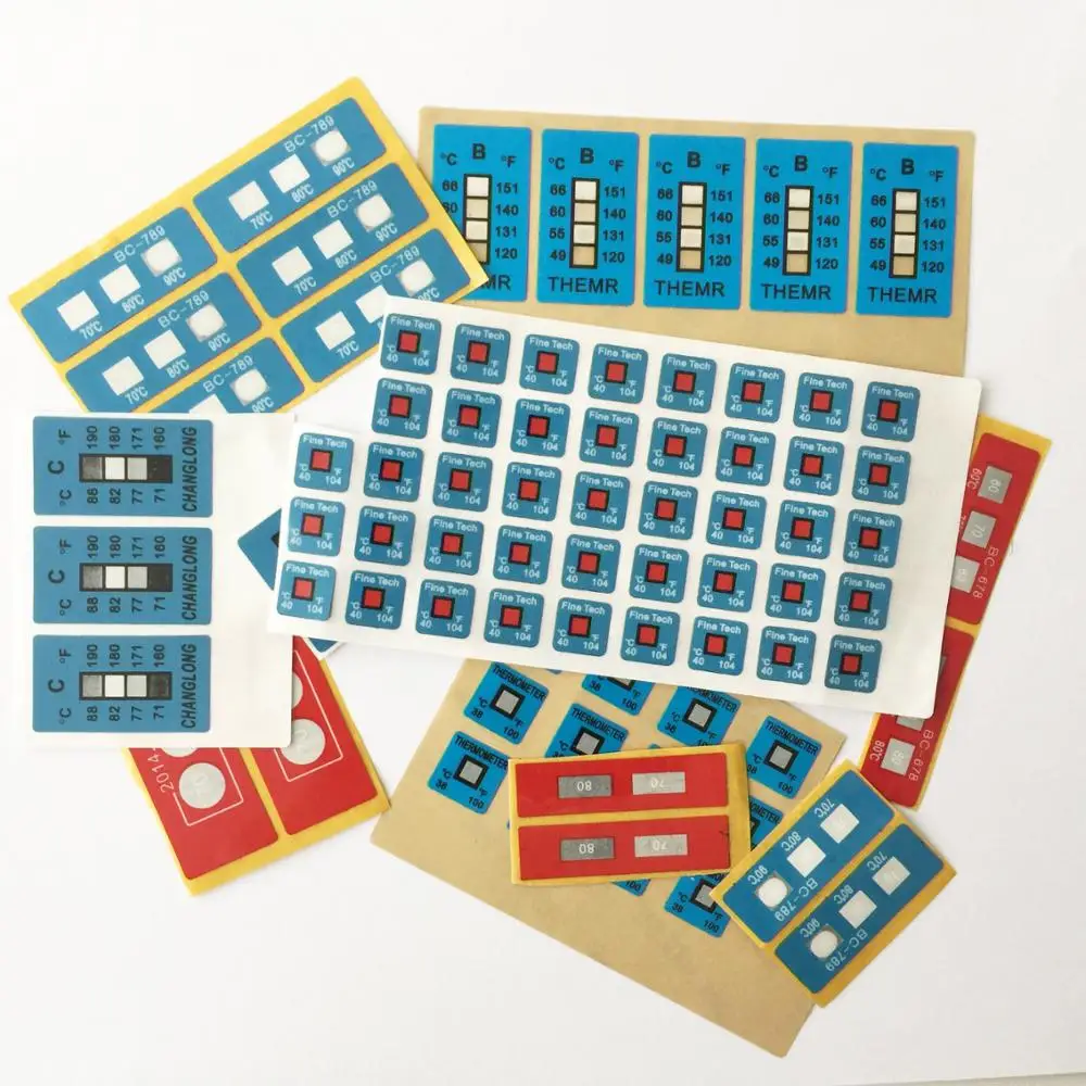 Heat Resistant Stickers - Color Change Temperature Indicators