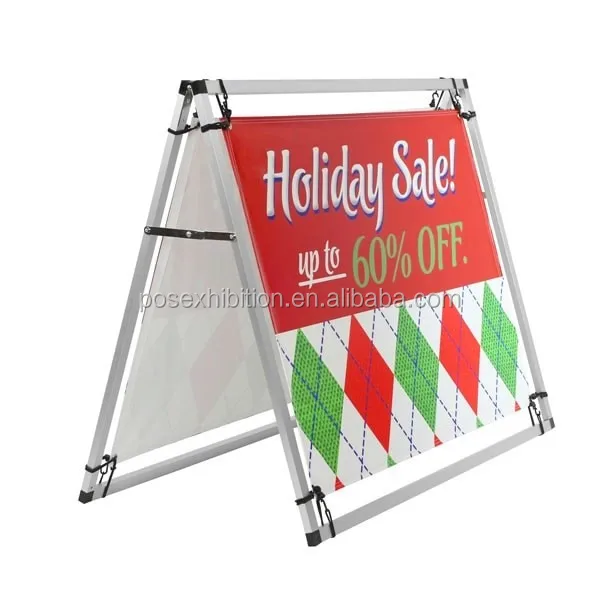 Aluminum Outdoor A Frame Banner Stand - Promotional Display