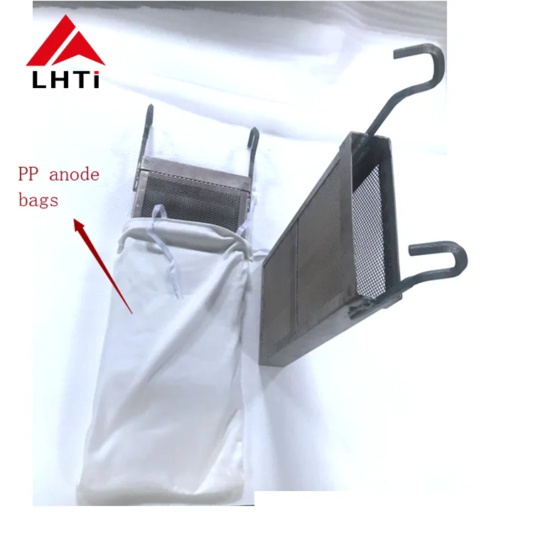 Titanium Plating Anode Basket With Pp Anode Cathode Bags For Electroplating - Buy Titanium ...