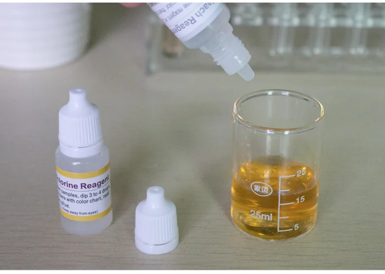 10 Ml Reagent To Identify The Chlorine Content In Water By Bleach Test ...