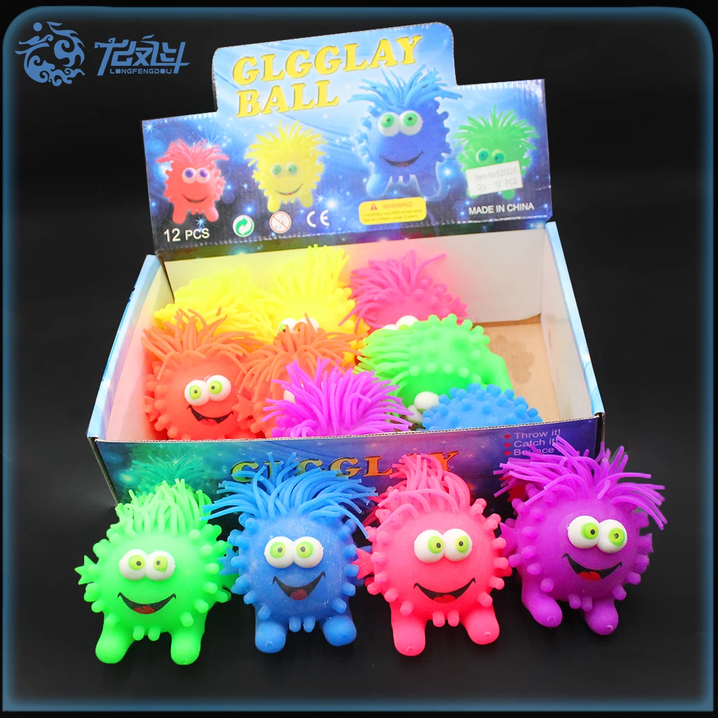 Big Eye Puffer Ball Light Up Puffer Ball Flashing Stress Toys 8121215 ...