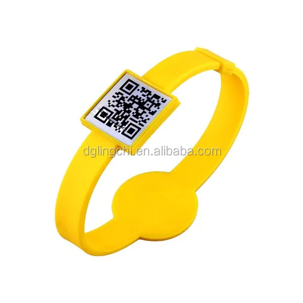Custom Qr Code Wristband Silicone Bracelet For Promotion Activity - Buy ...