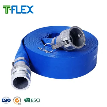 Blue Color 2 Inch Pvc Soft Flexible Irrigation Lay Flat Hose - Buy High ...