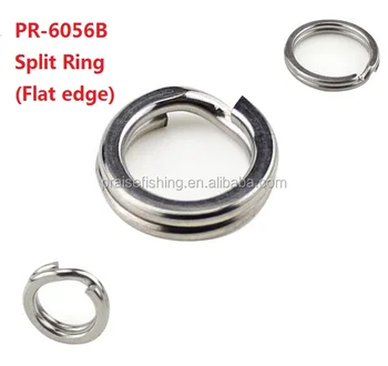 Stainless Steel Fishing Split O Rings Flat Fishing Swivel Knot Lure ...