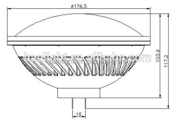 Par56 ledランプgx16d、舞台照明dj機器、スタジオライト| Alibaba.com