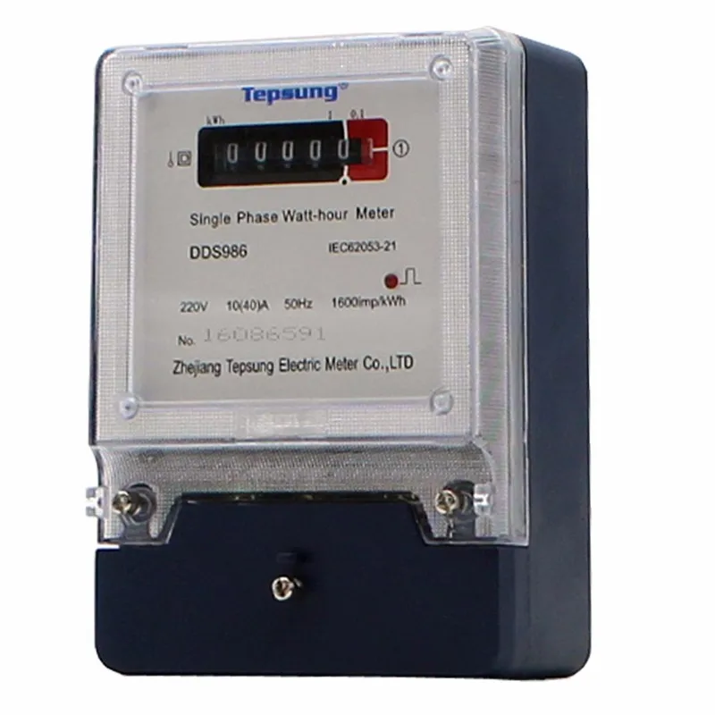 Dds986 Single Phase Two Wire Analog Display Electric Electrical Energy ...