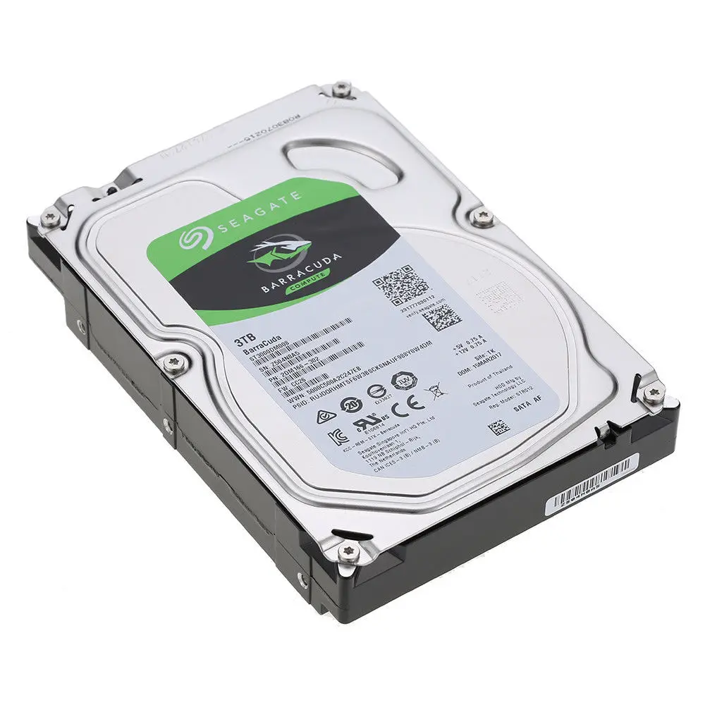 Seagate 3tb St3000dm007 Hard Disk Drive Hdd 3.5" 7200rpm Sata Desktop ...