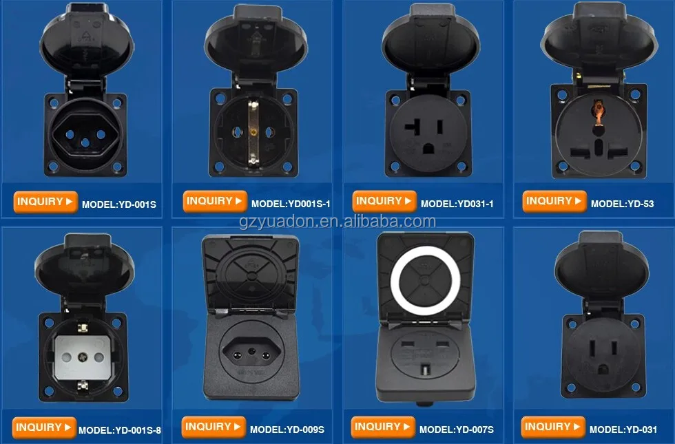 Ip54 Waterproof Socket Australia New Zealand Argentina Power Outlet ...