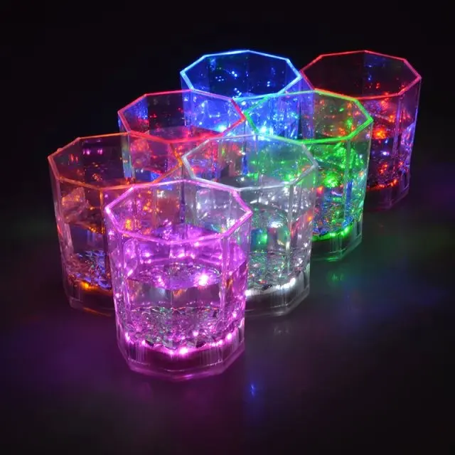 Water Active Led Glow Glass,Led Light Up Led Flashing Shot Glass,Led ...